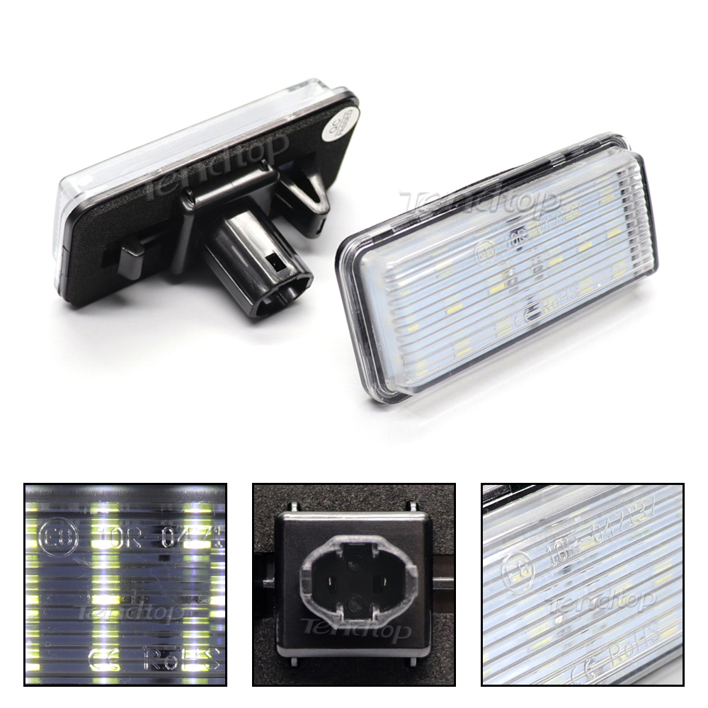 2Pcs LED Number License Plate Light For Toyota Land Cruiser J100 J200 ...