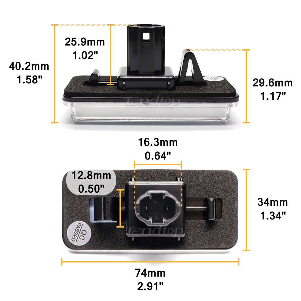 2Pcs LED Number License Plate Light For Toyota Land Cruiser J100 J200 ...