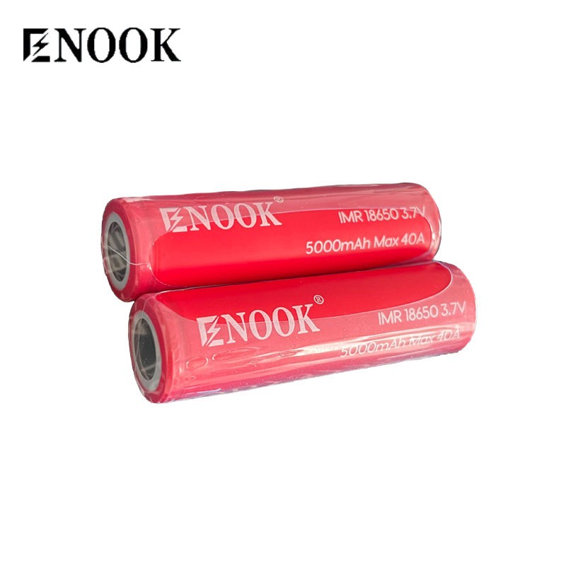 Enook Red 18650 5000mAh 40A Rechargeable battery 3.7v lithium ion ...