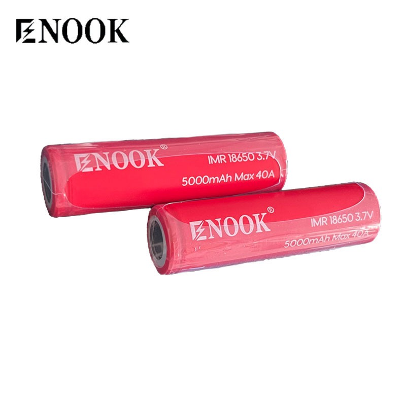 Enook Red 18650 5000mAh 40A Rechargeable battery 3.7v lithium ion ...