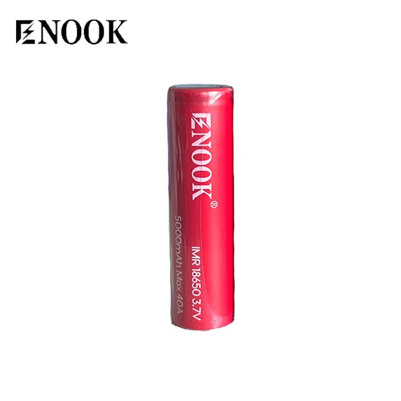 Enook Red 18650 5000mAh 40A Rechargeable battery 3.7v lithium ion ...