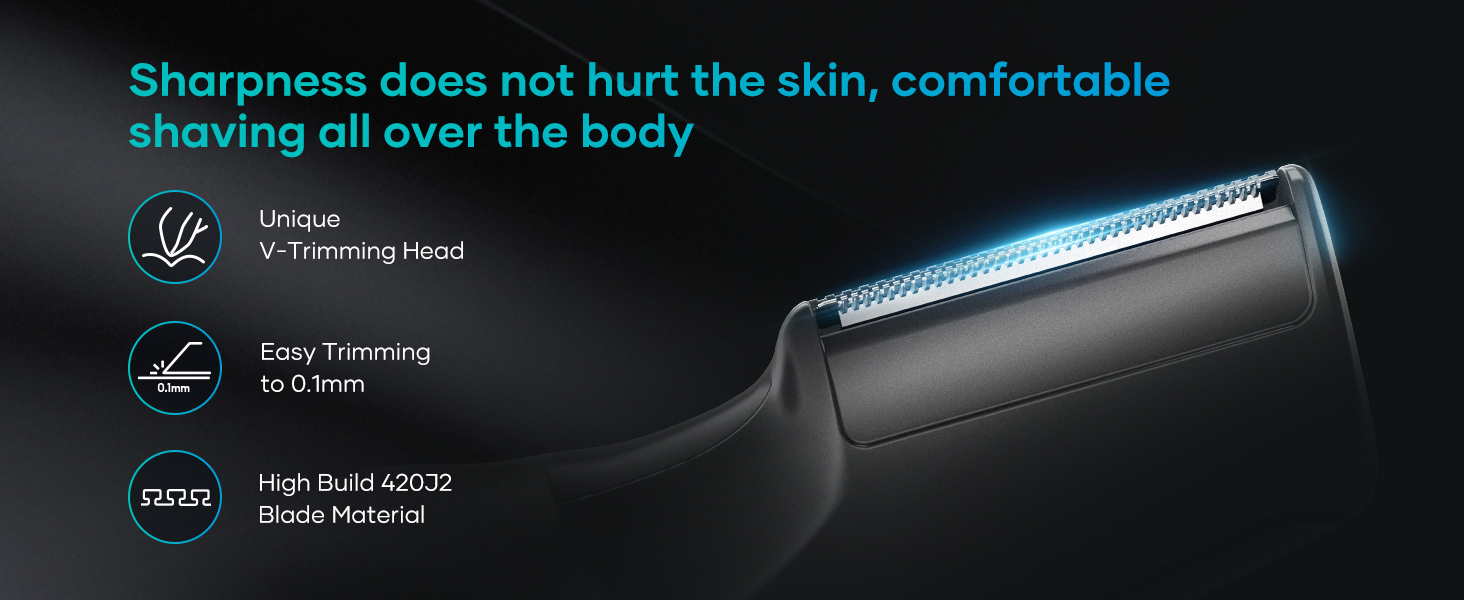 Kensen Body Hair Trimmer Personal Groomer Groin Pubic Hair Trimmer ...