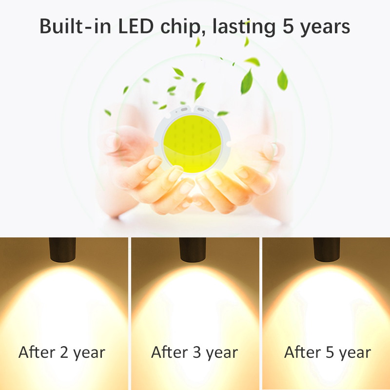 Tri color Track Light Set Led Ceiling Light Spotlight 3/4/6Pcs Track ...