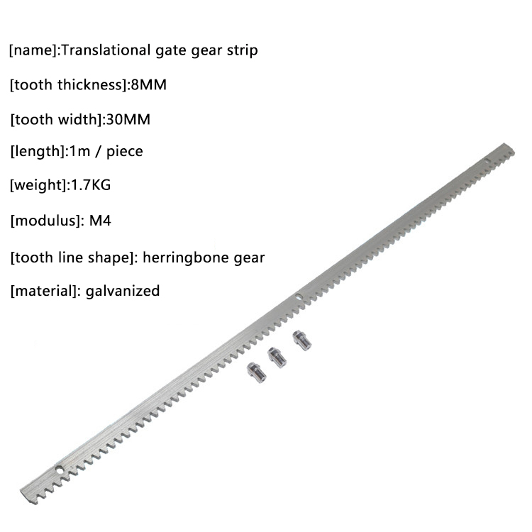 【4pcs x 1m 】8mm Sliding Gate Opener Close Rack 8mm x100cm heavy duty ...