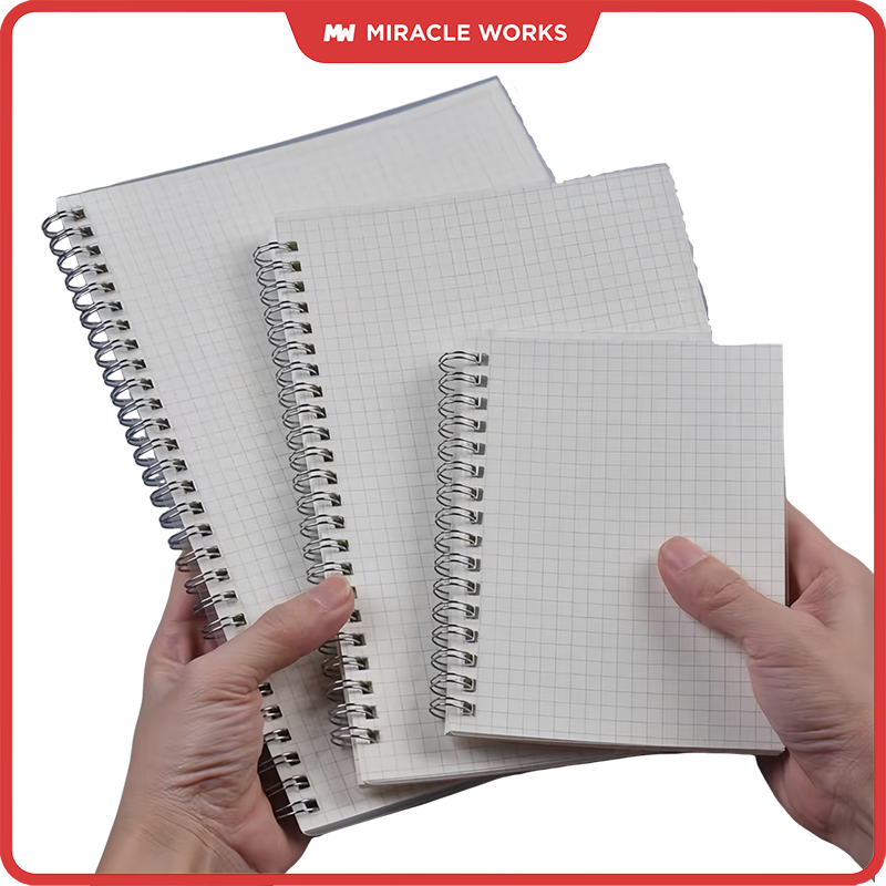 A6/A5/B5/A4 Spiral Coil Notebook 80 Grams Thickened Notebooks 80 Sheets ...