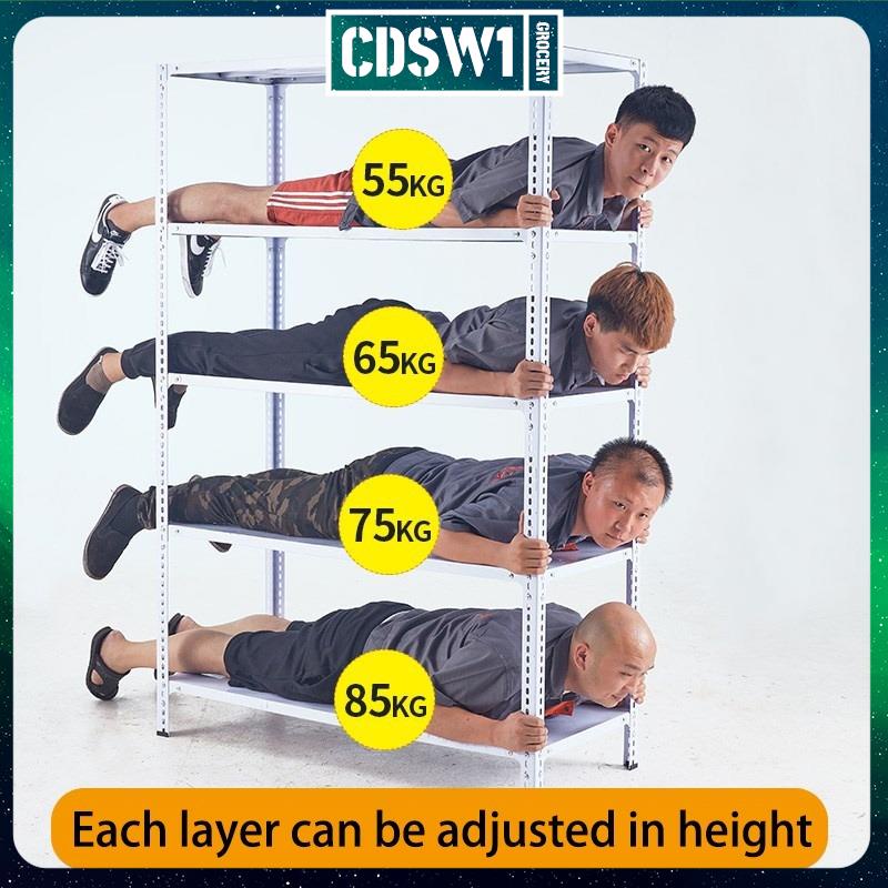 CCHSJ All Metal Rack Angle Steel Rack Adjust Height Big Goods Shelves ...