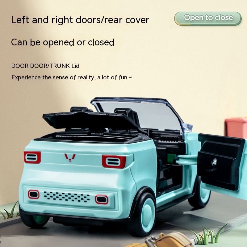 Toy for kids boy Mini convertible car simulation plastic car model boy ...