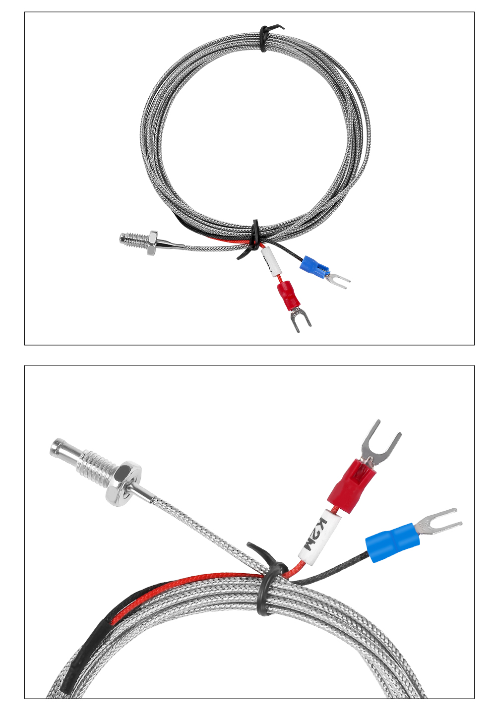 M6 Screw Bolt Head PT100 RTD Resistance Temperature Detector Thermal ...