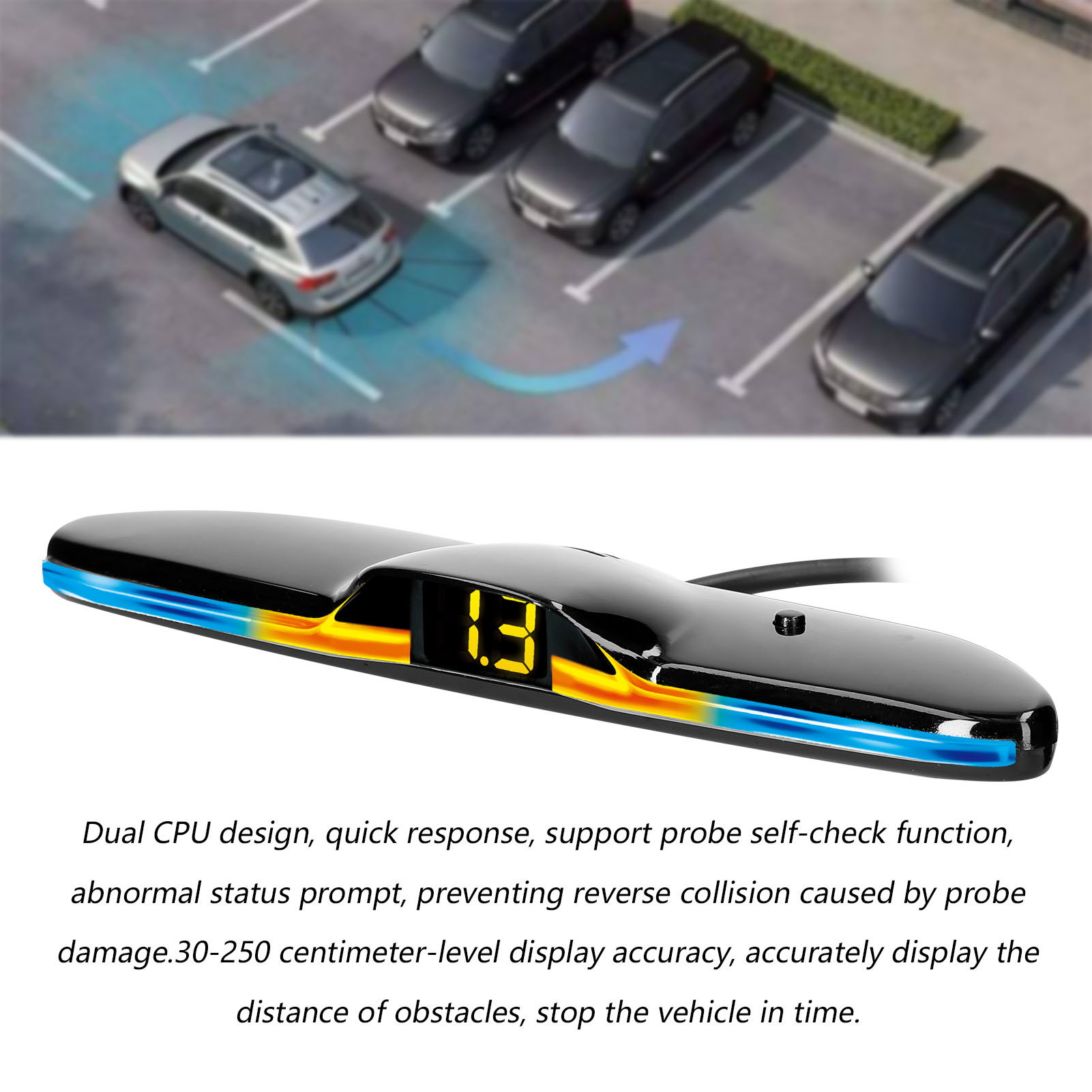 [READY] Car Parking Sensor Rear Reversing Radars System with 4 Parking ...