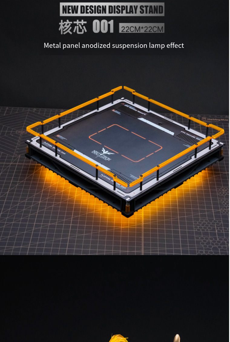 Core platform 001 Suspended Effect Light Effect, Metal Panel, Anodized ...