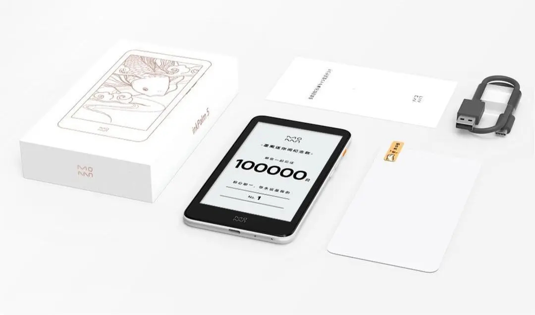 Moaan InkPalm 5 Mini Pro 5.2Inch E-ink Ebook Ereader Ebook Reader 64GB Android 8.1 284PPI Screen ...