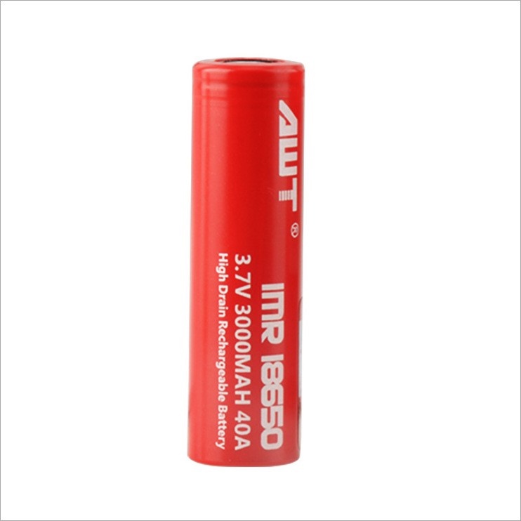 AWT 18650 Red 3000mAh Battery High Firing3.7V Size 40A | Shopee Philippines