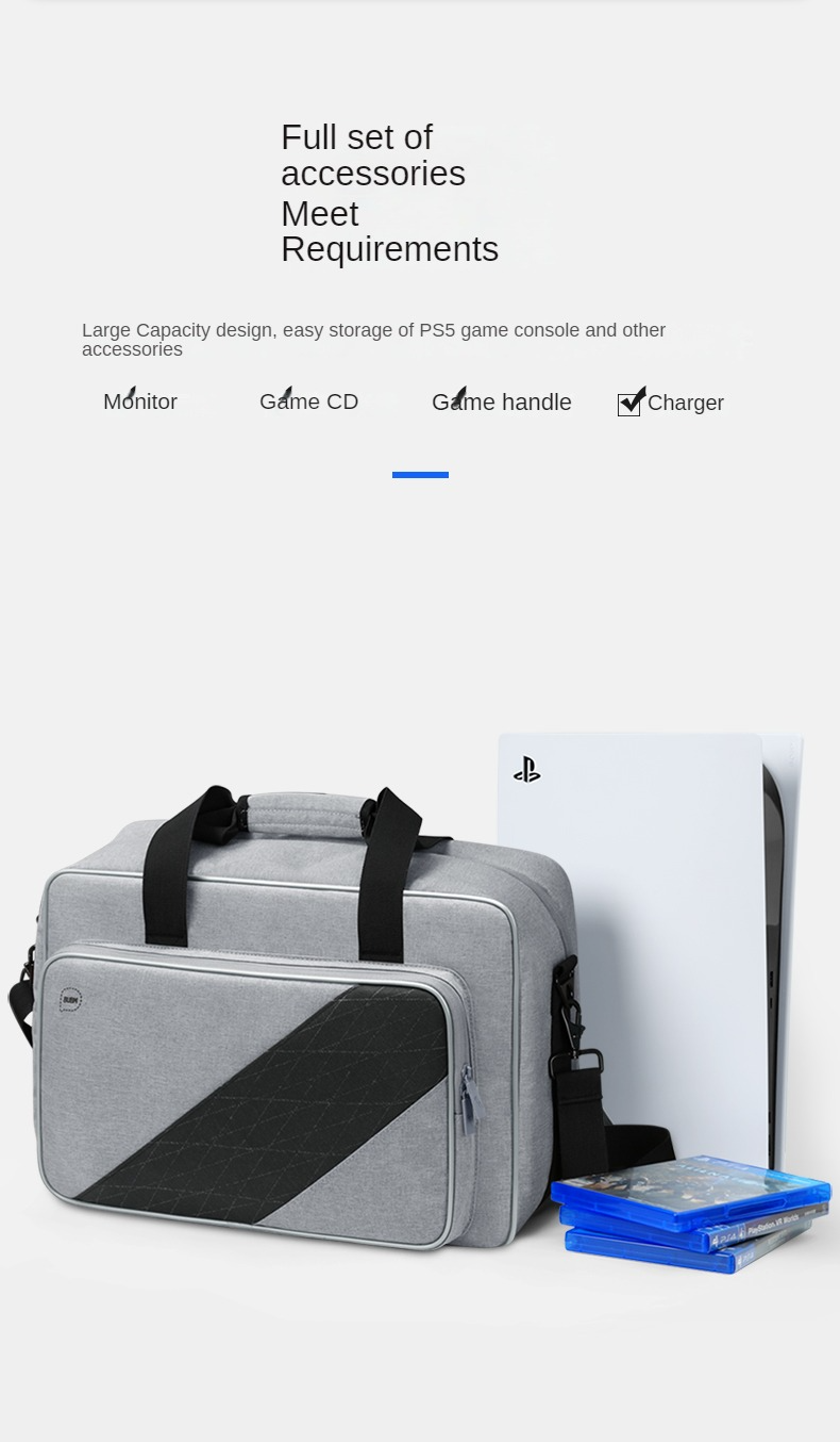 BUBM PS5 game console Storage bag SONY PS5/PS4 PRO Crossbody Backpack ...