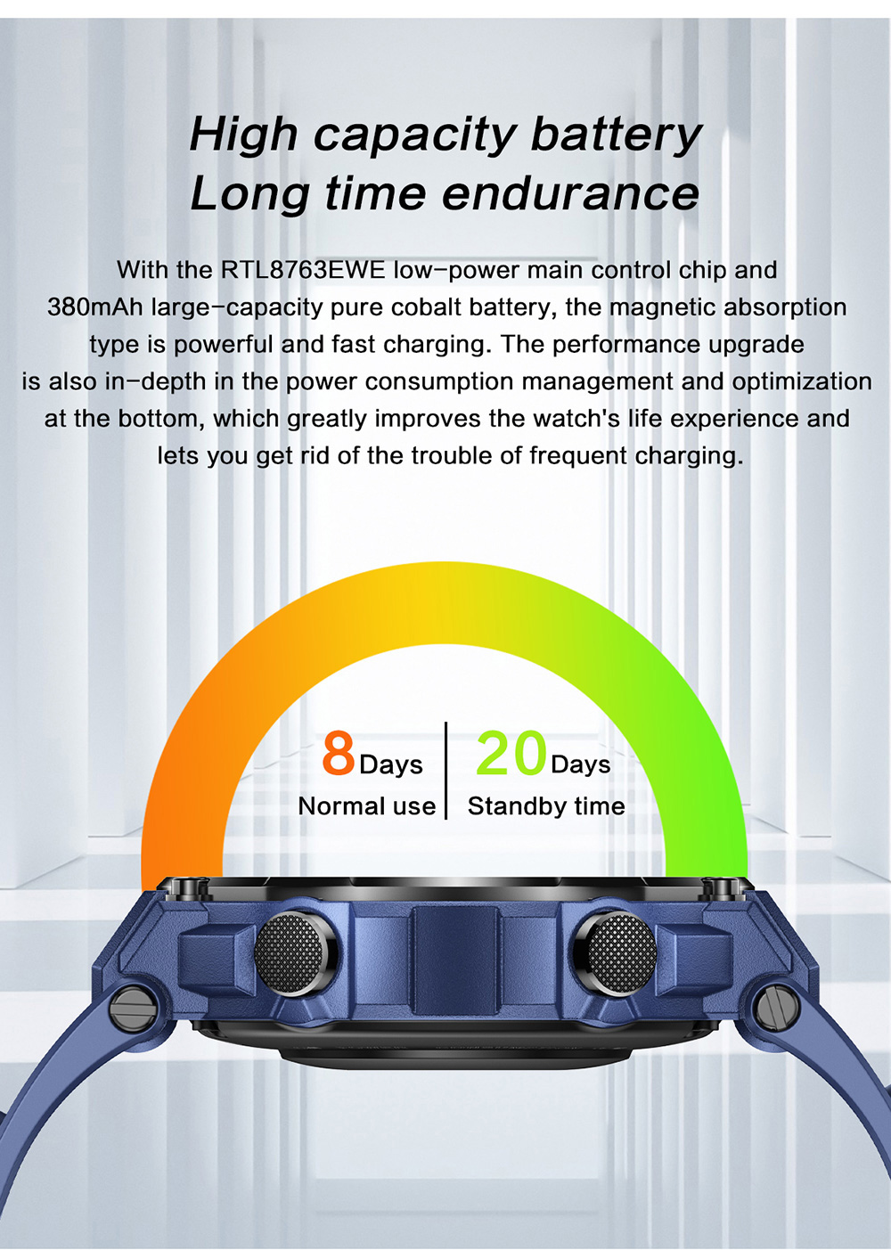 Aolon Tetra R2 Smart Watch Original Running Speed 100+ Exercise Modes ...