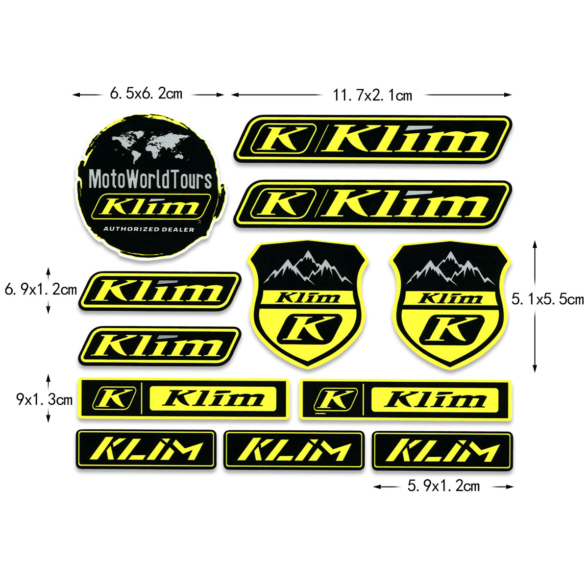 Reflective Motorcycle Stickers Klim Helmet Decal Decor Motorbike ...