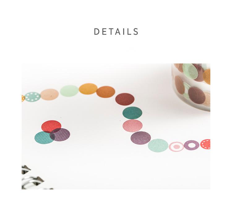 Ashley INS Style Simple Circle Stickers Scrapbook Decoration Material ...