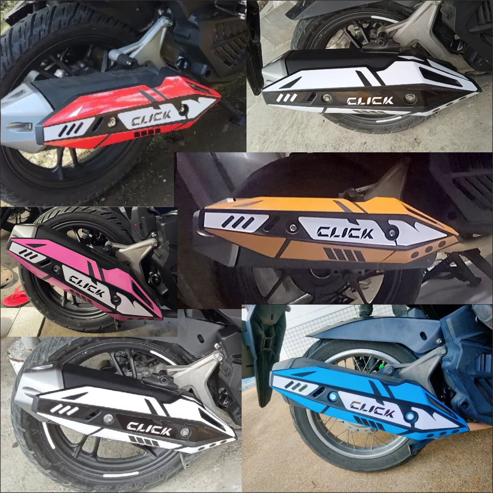 heat guard sticker honda click 125i v2 v3 motorcycle exhaust pipes ...