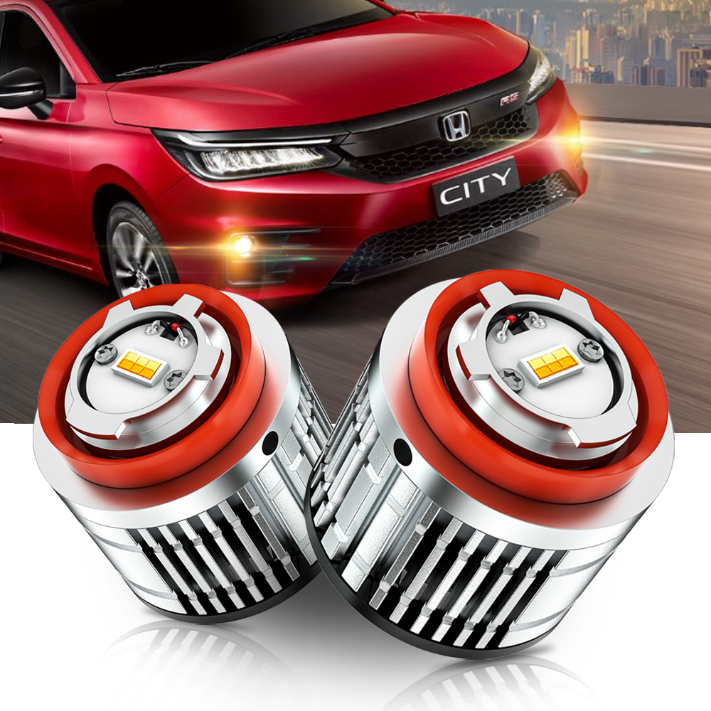 TUFFOO 1Pair Dual Color L1B LED Fog Light Bulb 14000LM For HONDA City ...