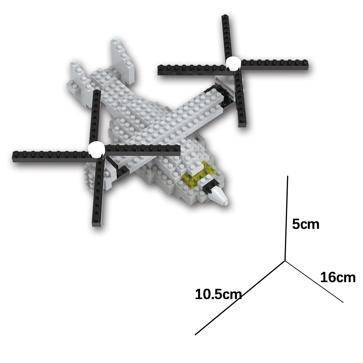 Airplane Model DIY Particle Assembled Building Block Toys Educational ...