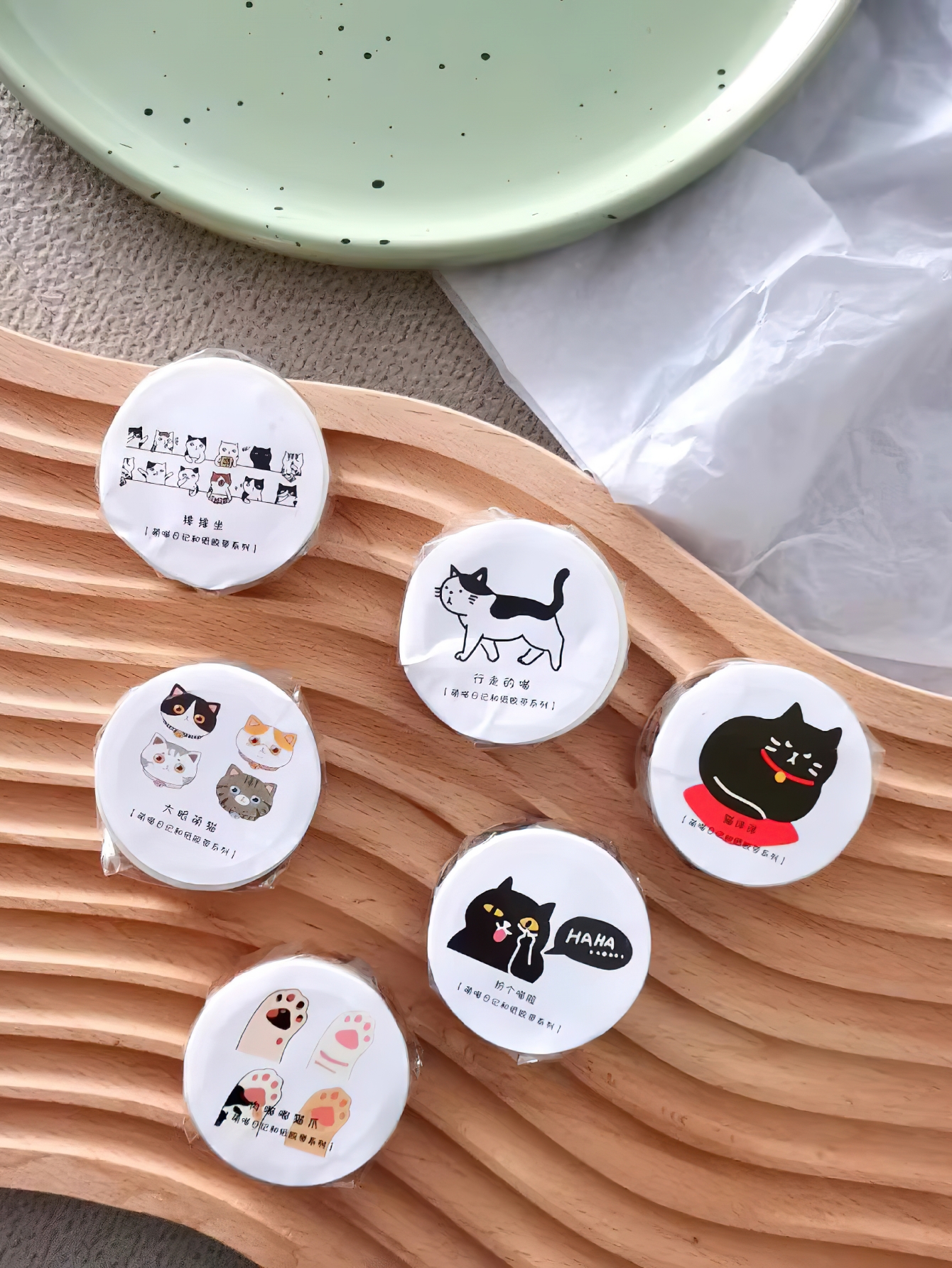 1pcs Cute Cat Washi Tape 15mm*5m Cartoon Paper Adhesive Masking Tapes ...