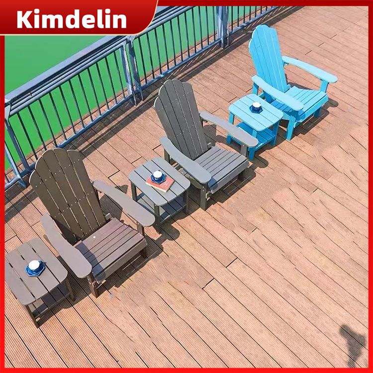 KIMDELIN Outdoor High-Quality Plastic Wood Beach Frog Chair Rust ...