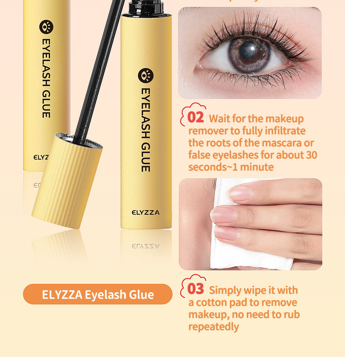[Sent From Manila] Elyzza 4.5ml Lashes Glue 2-3 Days Arrival Super ...