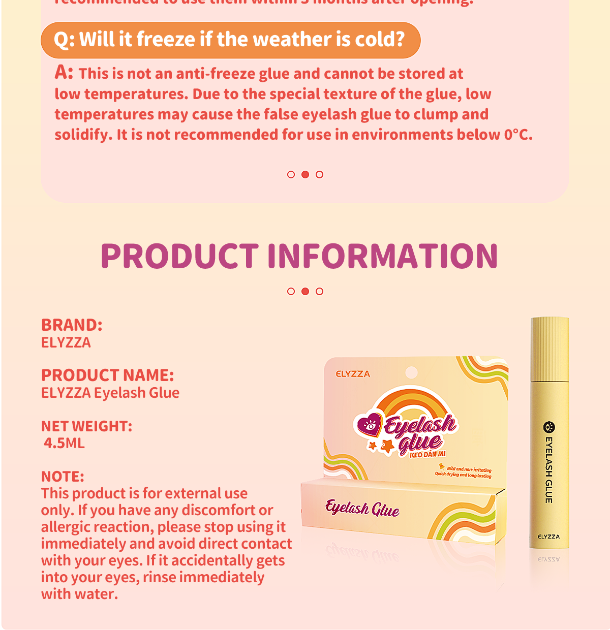 [Sent From Manila] Elyzza 4.5ml Lashes Glue 2-3 Days Arrival Super ...