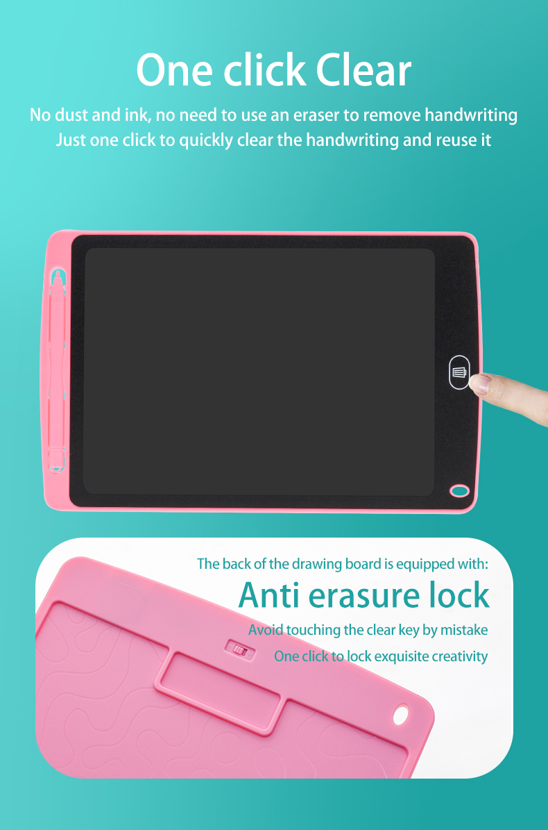 8.5 12Inch LCD Pad Drawing Board Writing Tablet Digit Magic Blackboard ...