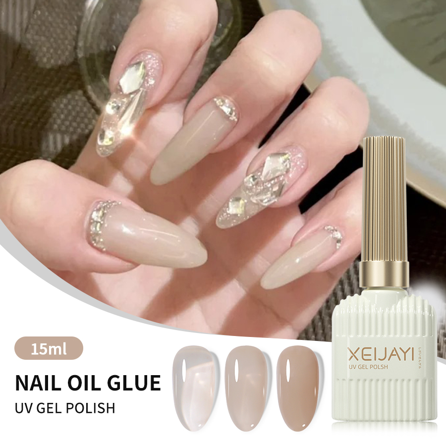 XEIJAYI 9Pcs 15ML Gel Nail Polish Set, Popular Color Gel Varnish Kit ...
