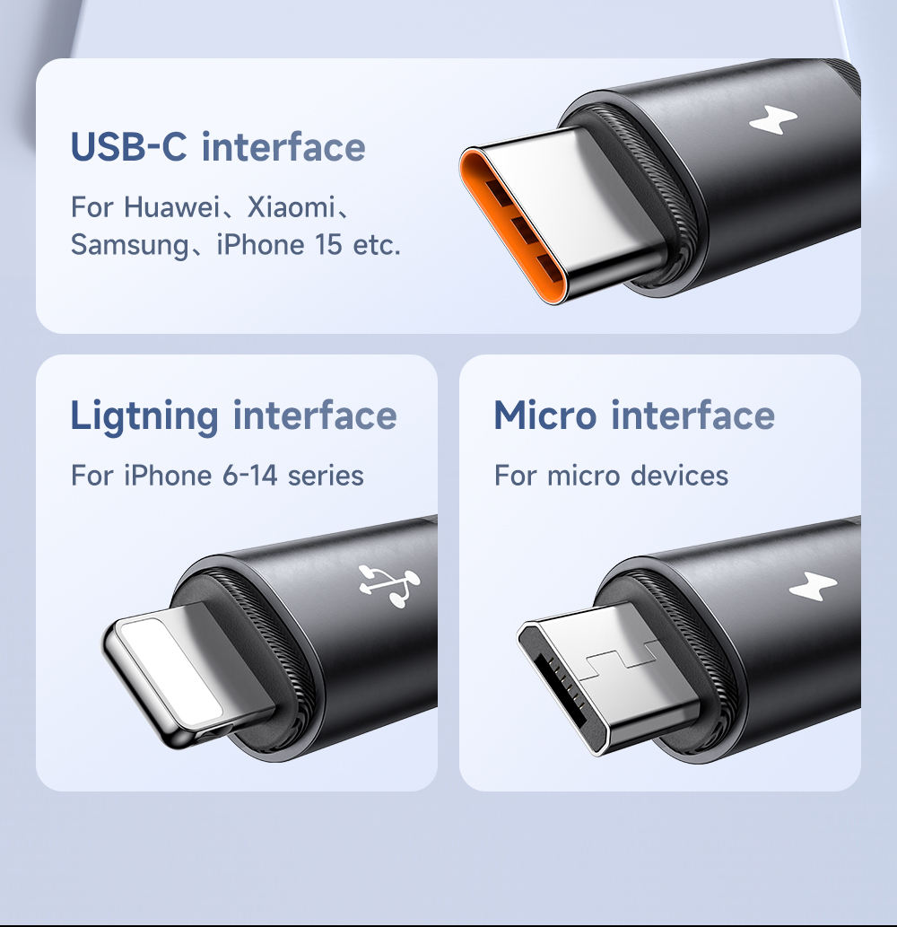 Mcdodo 3.5A Fast Charging Data Cable 3 In 1 Multi-Function CA-579 ...