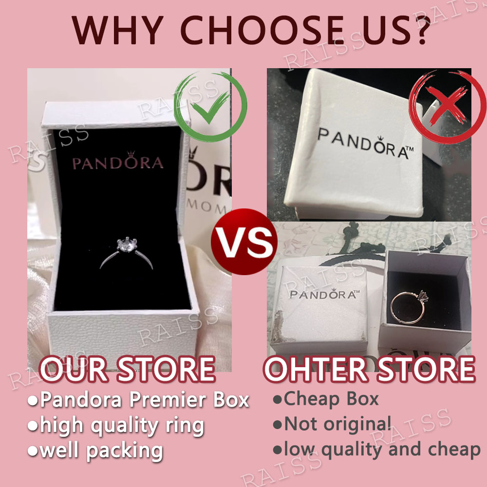 Pandora With Promise Box Adjustable Promise Ring Cubic Zirconia Diamond ...