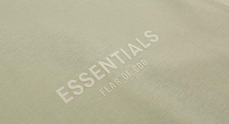 Flocking Small Label ESSENTIALS FOG Season 8 Short Sleeve T-shirt ...
