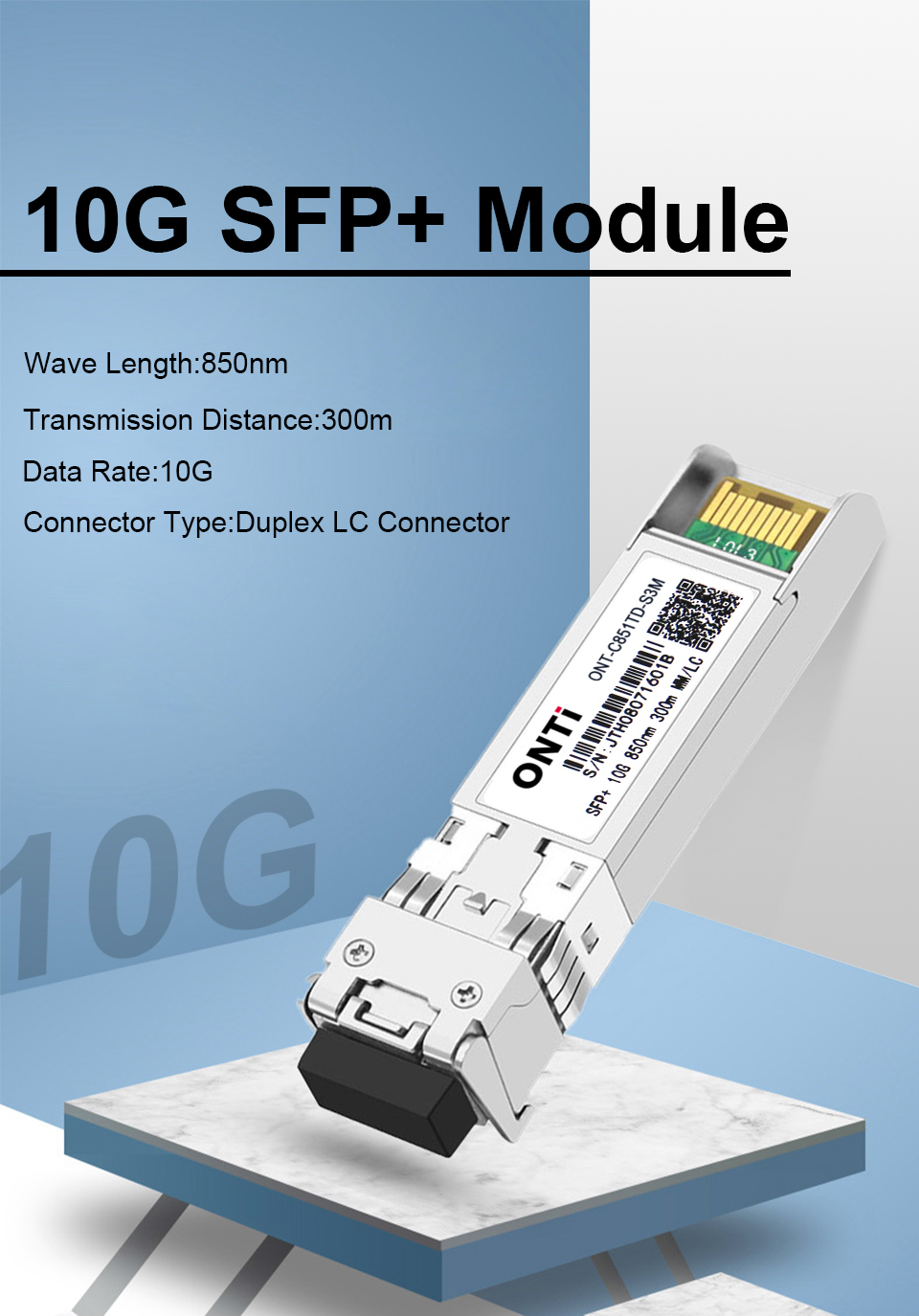 SFP+ 10G (LC DUPLEX) Sfp Module Multi Mode 850nm Optical Fiber 300M SFP ...