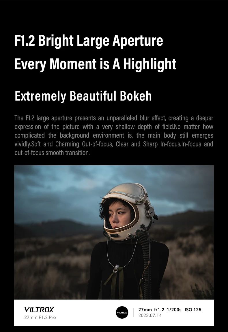 Viltrox 27mm f1.2 Pro Auto Focus Large Aperture Lens for Fuji X / E / Z Mount APS-C Mirrorless ...