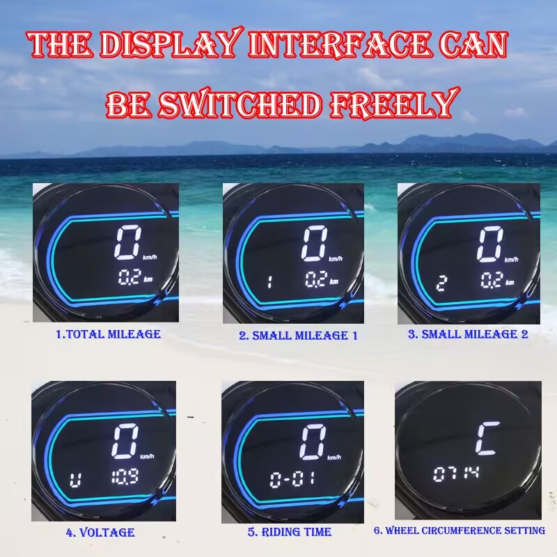 Full Led Digital Speedometer Meter PRM Odometer Speedometer for SMASH ...