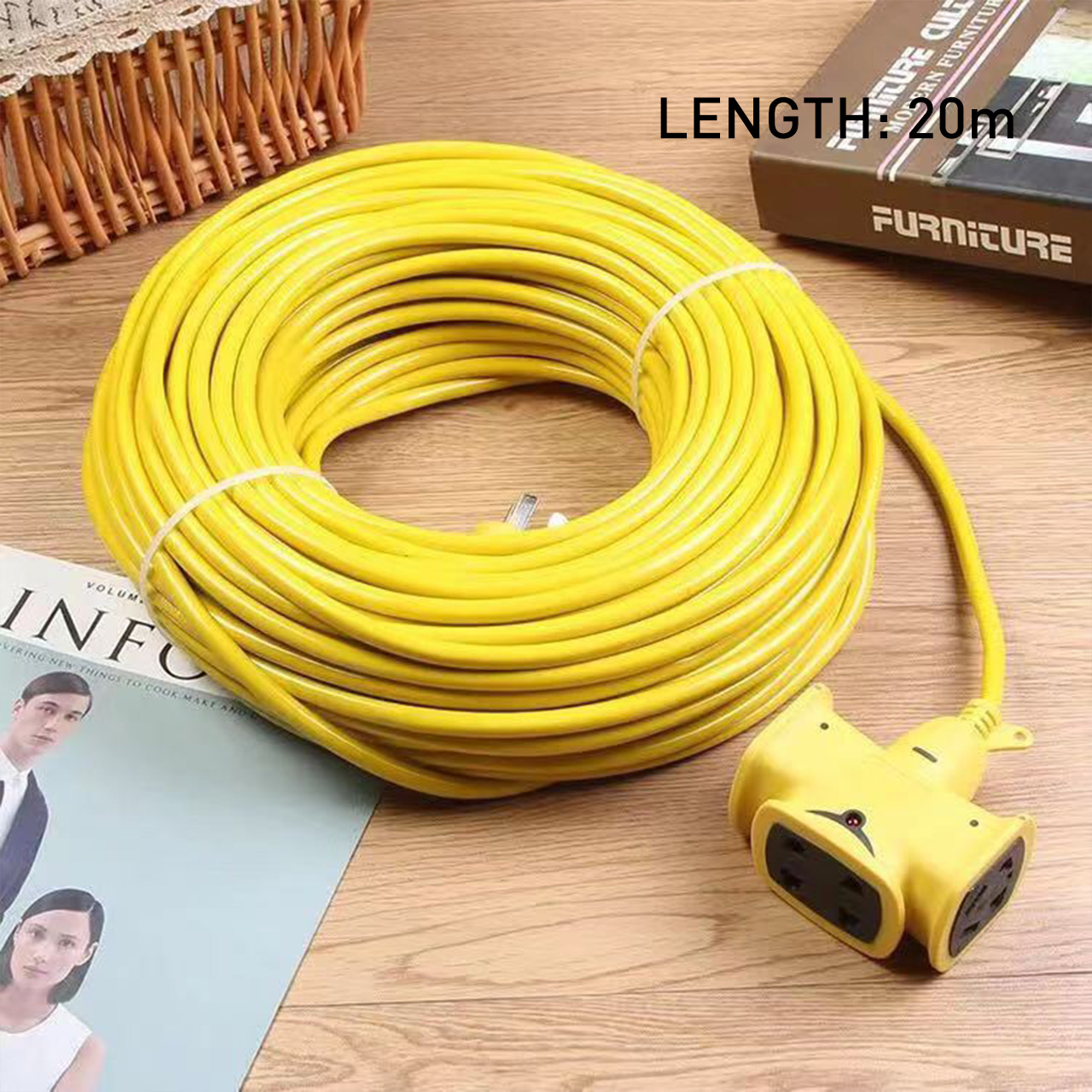 2025 NEW long wire 0.5m/10m/20m/30m/40m cord socket bulb extension with ...