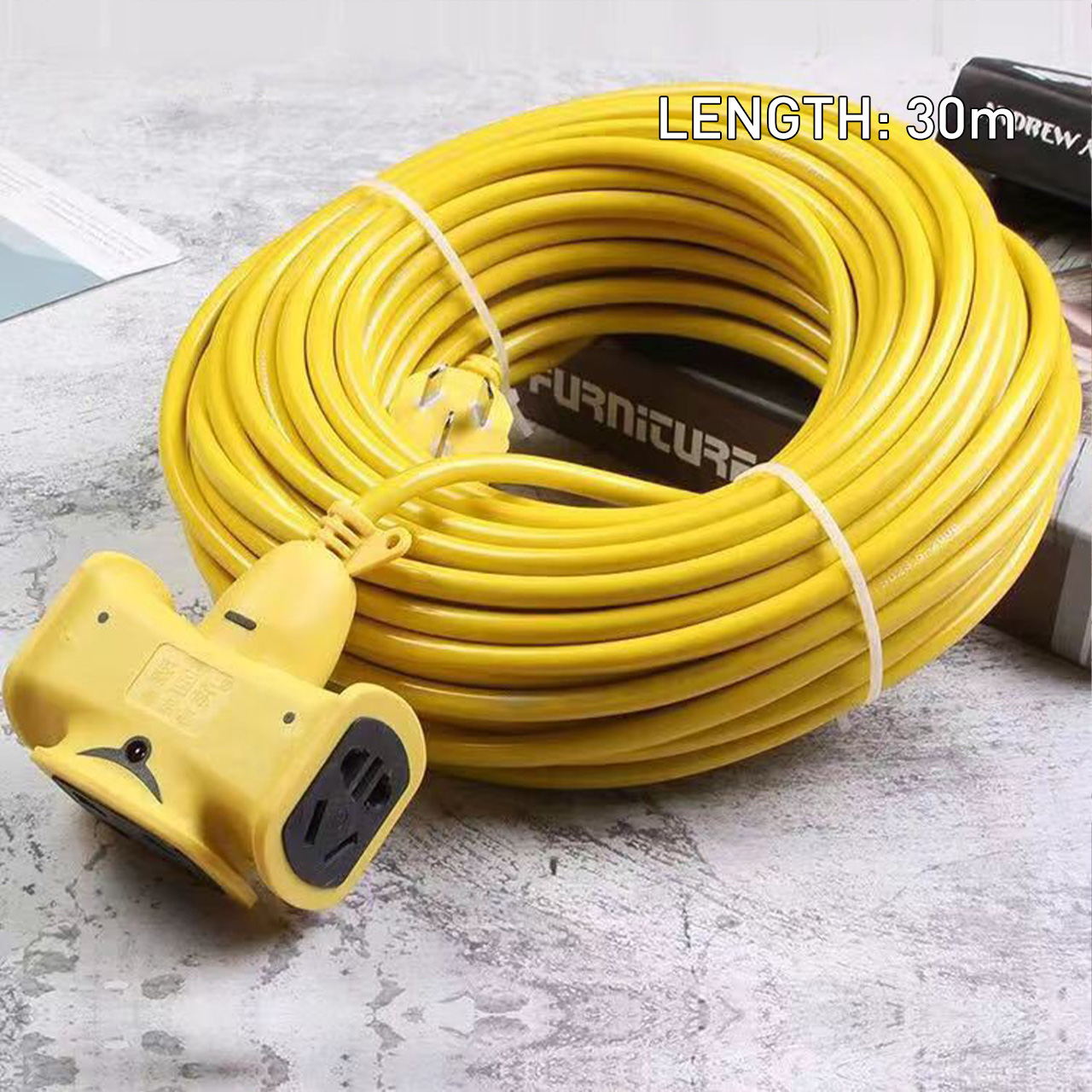 2025 NEW long wire 0.5m/10m/20m/30m/40m cord socket bulb extension with ...