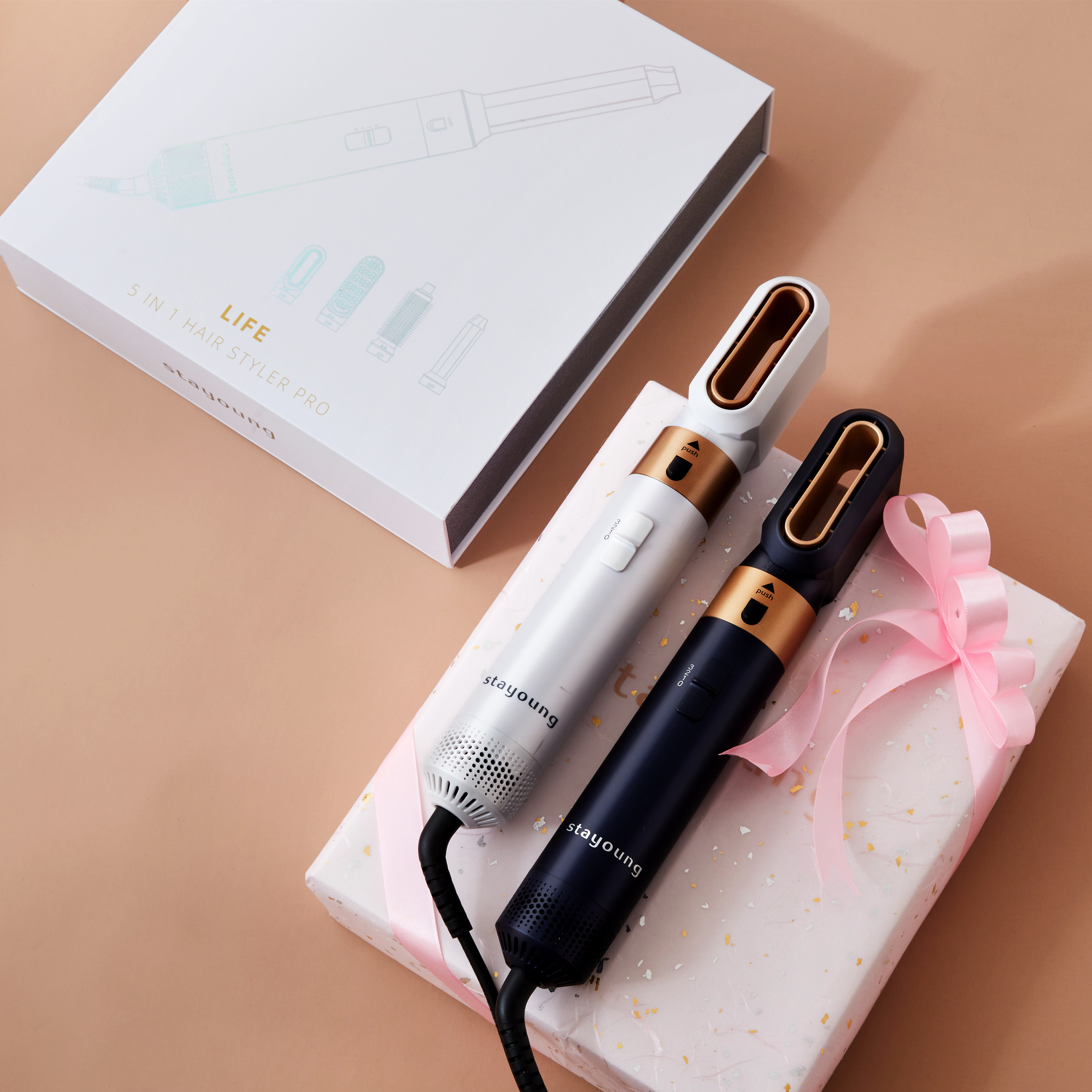 【PRO】STAYOUNG 5-in-1 Hair Styler Pro, Upgraded, Blower Straightner ...