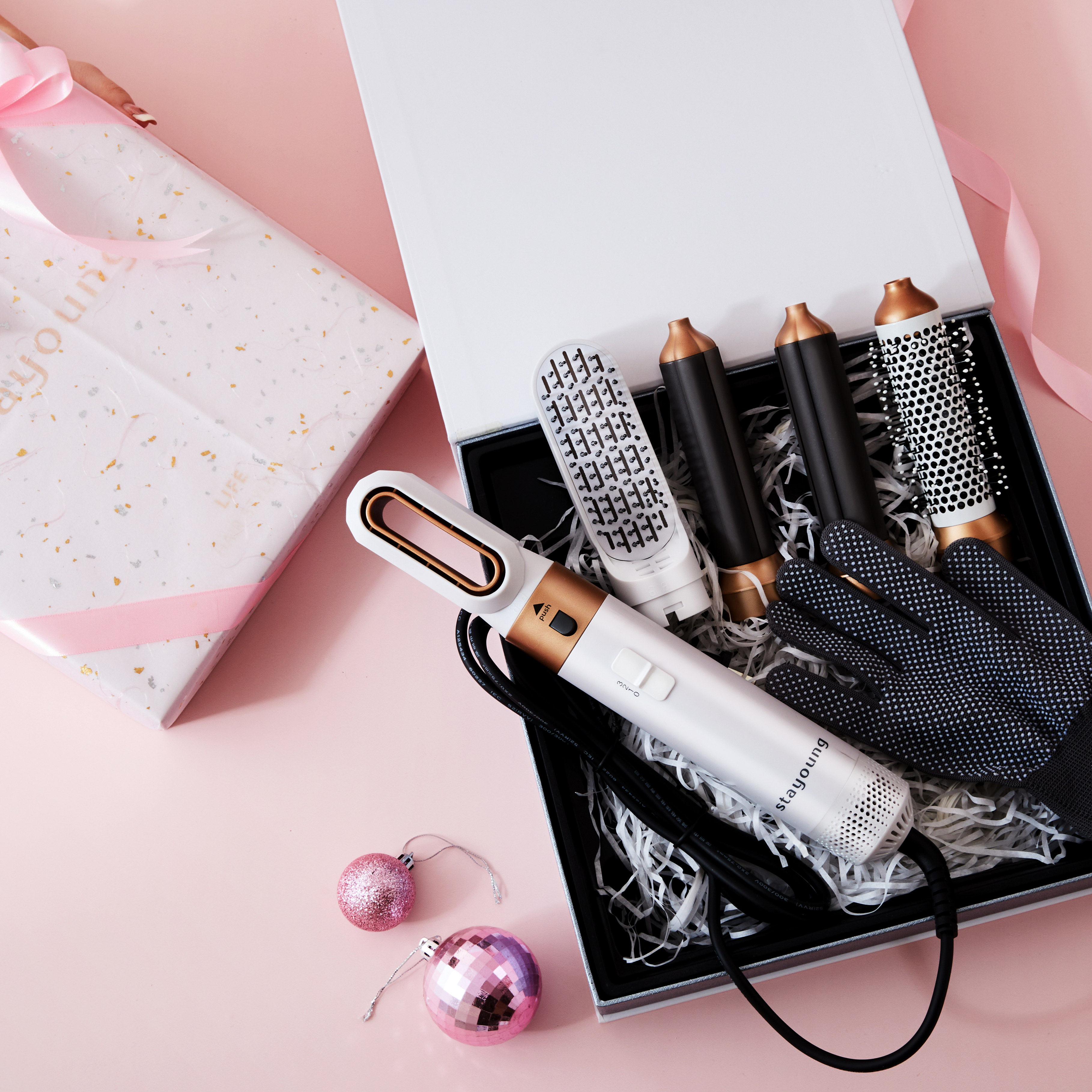 【PRO】STAYOUNG 5-in-1 Hair Styler Pro, Upgraded, Blower Straightner ...