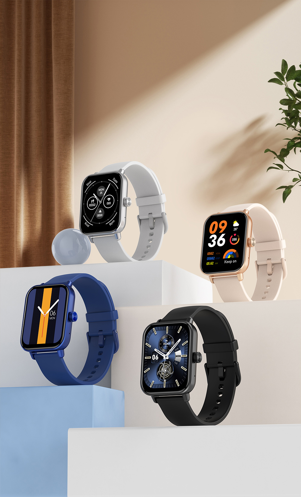 COLMI P81 Smart Watch for Woman Men Couple Gifts Original IP68 Waterproof Bluetooth Calling ...