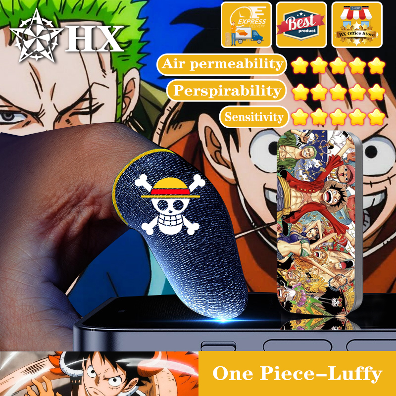 HX One Piece Luffy Skull Finger Sleeves for Gaming,Gaming Finger Sleeve ...