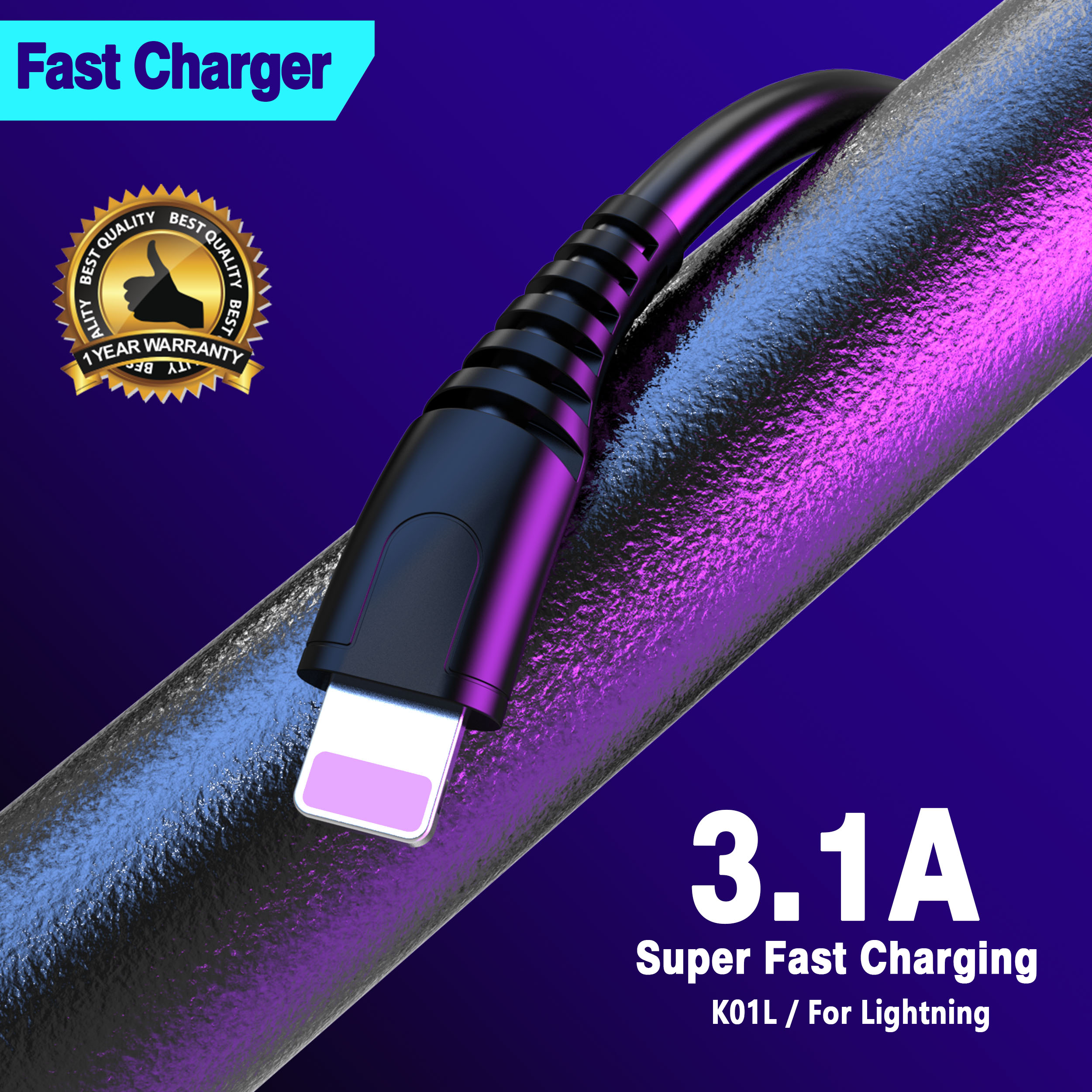 Simple Wisdom USB Charger cable Accessories Orig 120W Fast Charging ...