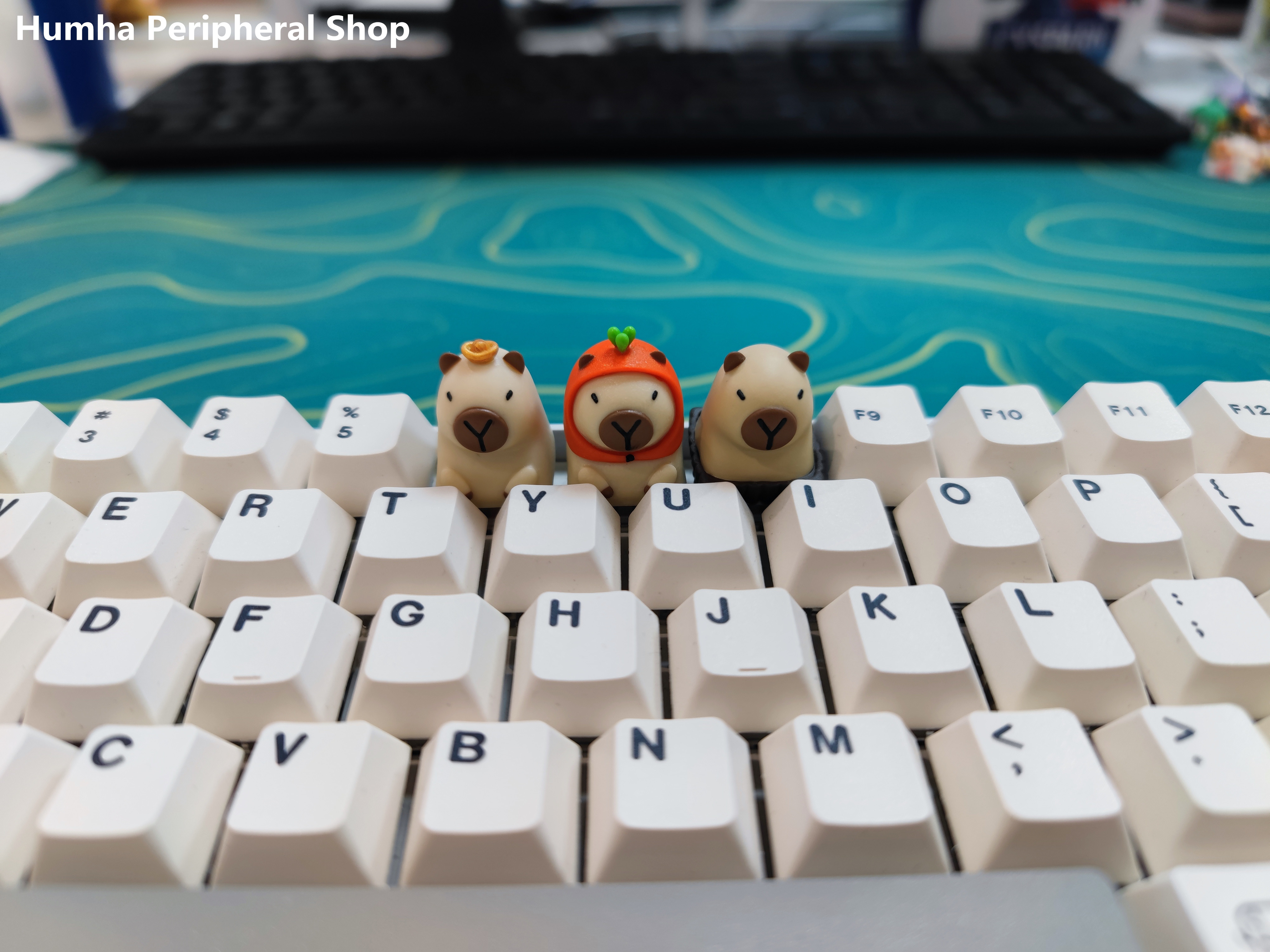 Humha artisan keycap CAPIBARA keycap Hand made Resin keycap mechanical keyboard keycap ...