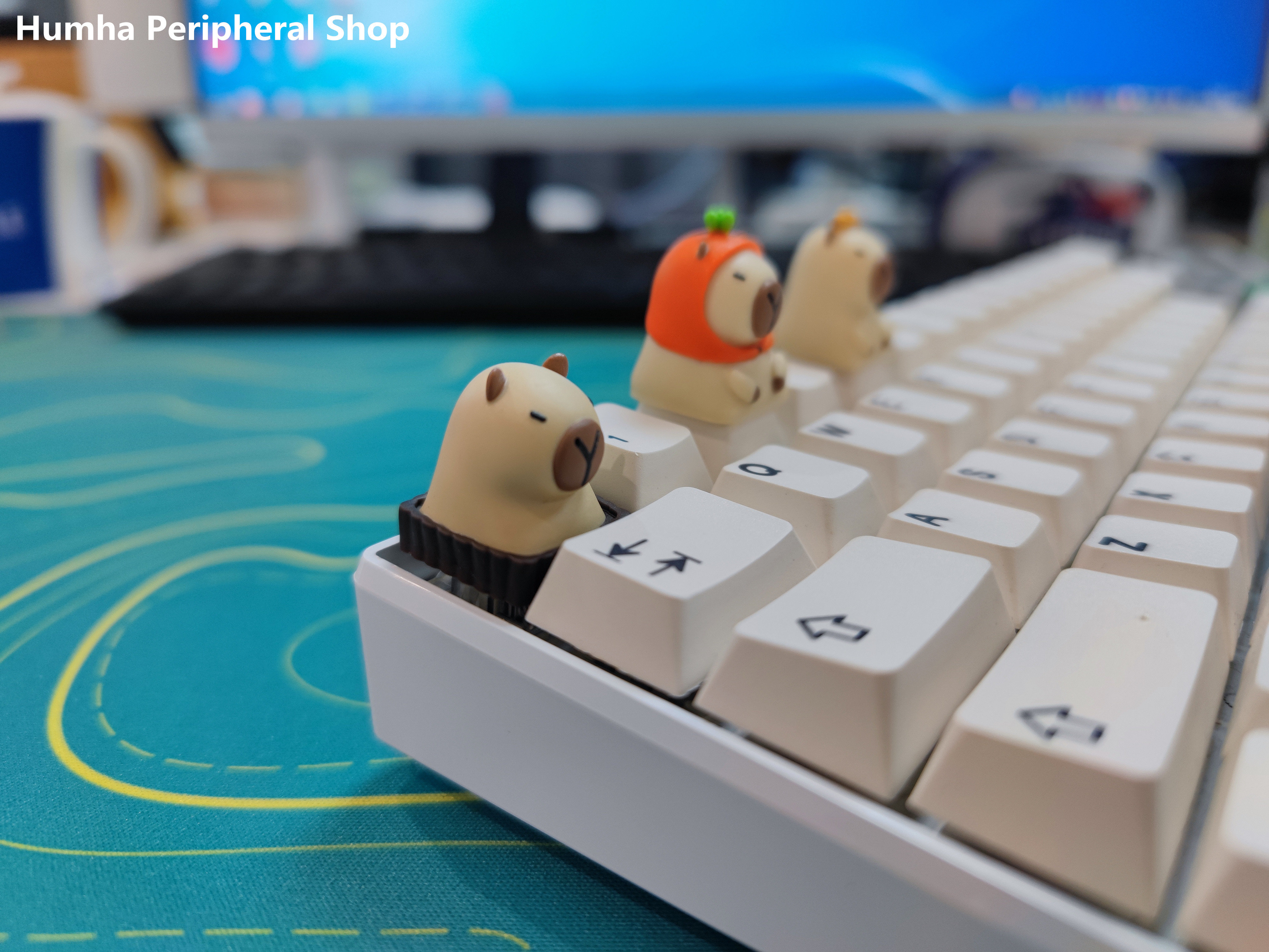 Humha artisan keycap CAPIBARA keycap Hand made Resin keycap mechanical ...