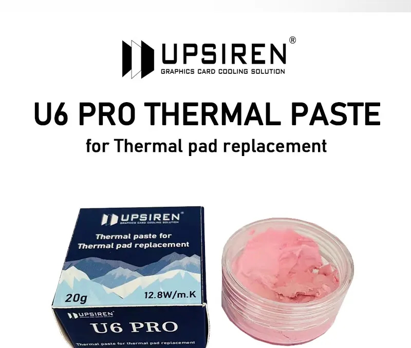 UPSIREN Thermal Putty U6 PRO For GPU BTC Graphics Card Thermal Pad Replacement Custom Thickness ...