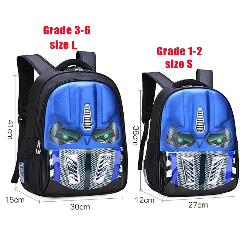Transformers School Bag Children 3D Robot Backpack Kids Backpack ...