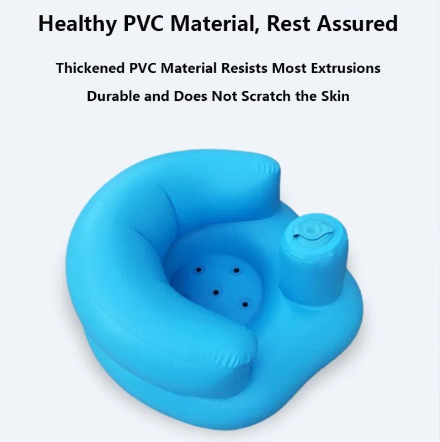 FUNC Baby Inflatable Sofa Yellow Duck Sofa Infant Chair Portable Baby ...