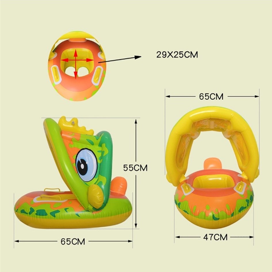 FUNC Pink Unicorn Kids Floater Inflatable Swimming Ring Green Dinosaur ...