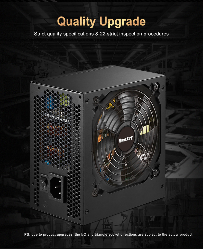 Huntkey Power Supply Computer GOLD PSU 650 Watts 80 PLUS® GOLD ...