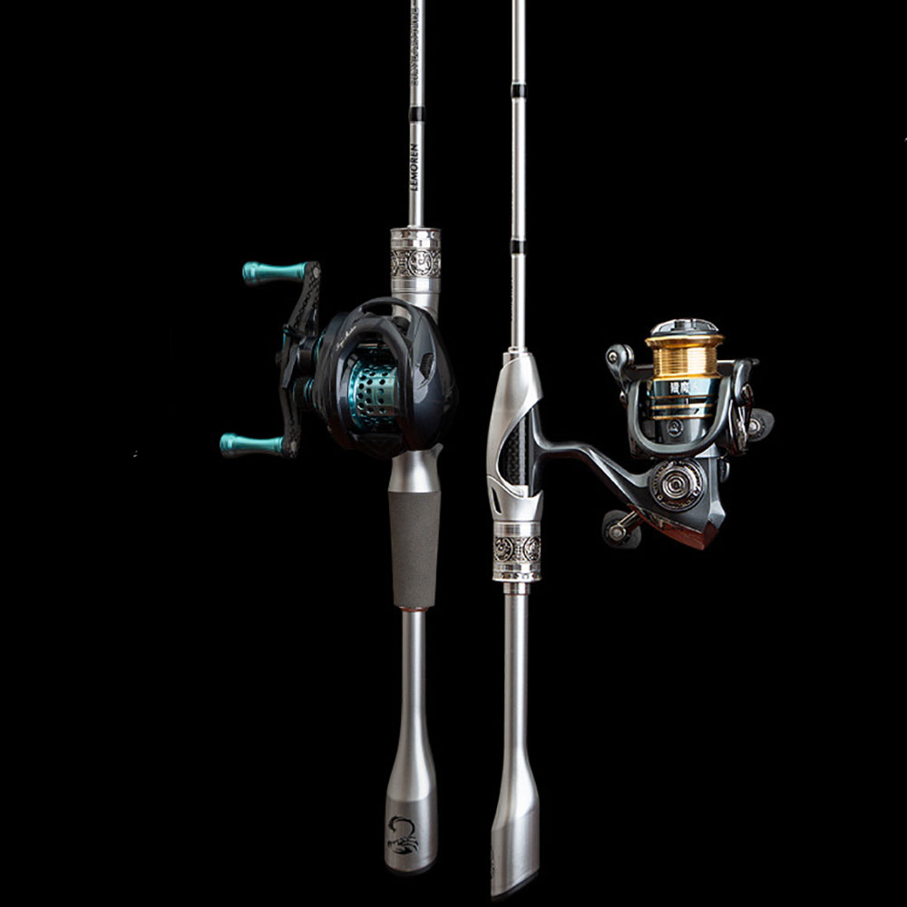 1.8M/1.98M Sliver Snake Power UL Fishing Rod Solid Carbon Tip Fishing ...